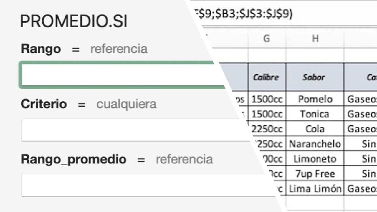 Cómo calcular el promedio en Excel si se cumple una condición específica