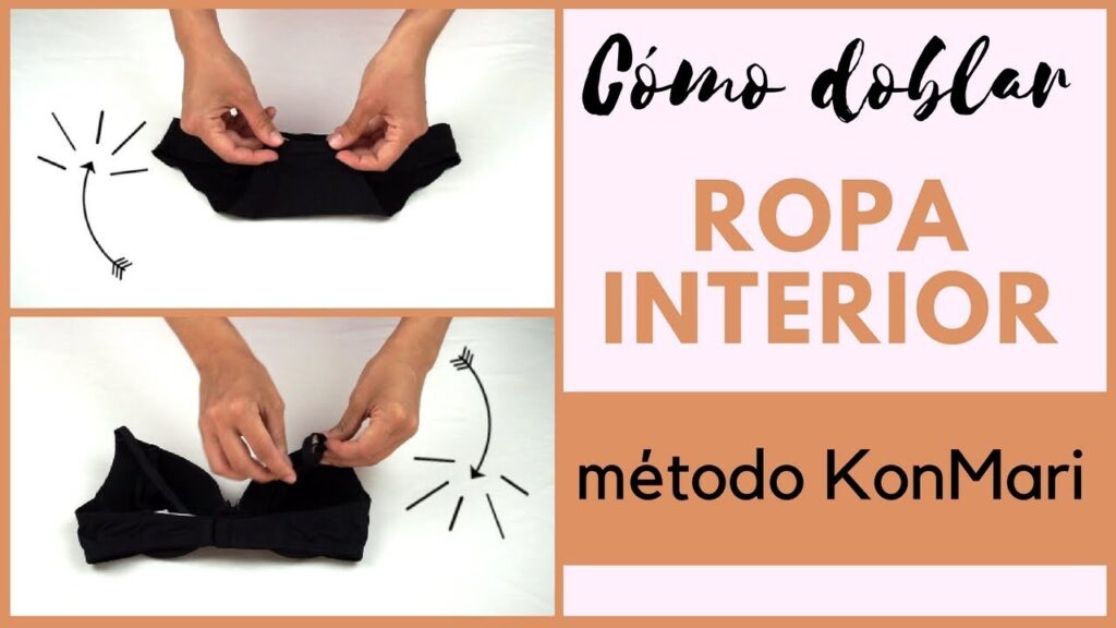 Cómo doblar ropa interior al estilo Marie Kondo de manera fácil