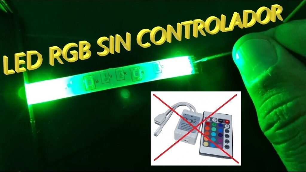 Cómo puedo conectar una tira LED RGB sin controlador