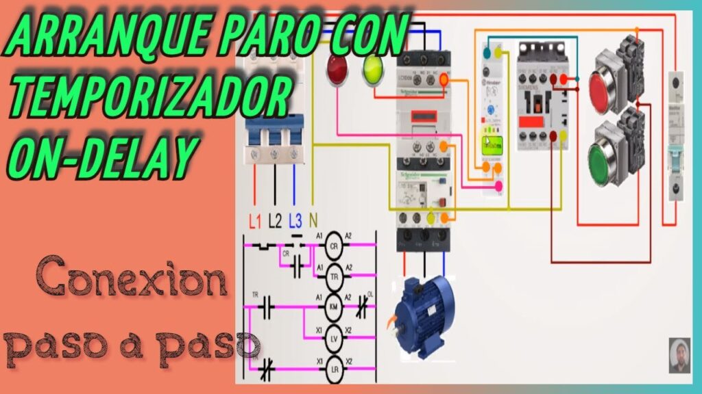 Cómo se elabora un diagrama de arranque y paro con timer