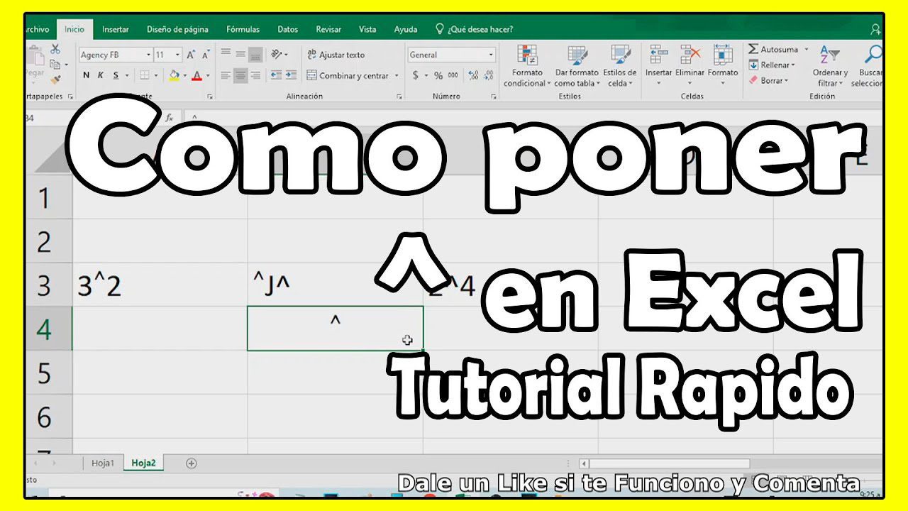 Cómo se usa el símbolo para elevar al cuadrado en Excel