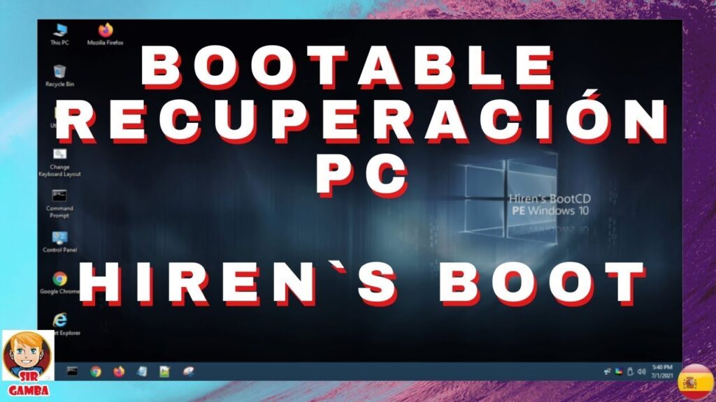 Cómo usar Hiren's Boot PE para reparar un disco duro dañado