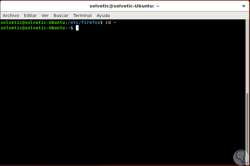 Para qué sirve el comando "cd" en la terminal de R