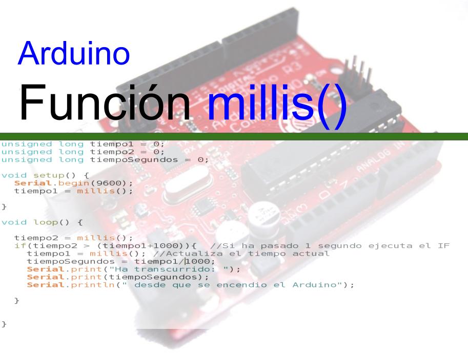 Qué es la función millis() y cómo se utiliza en Arduino