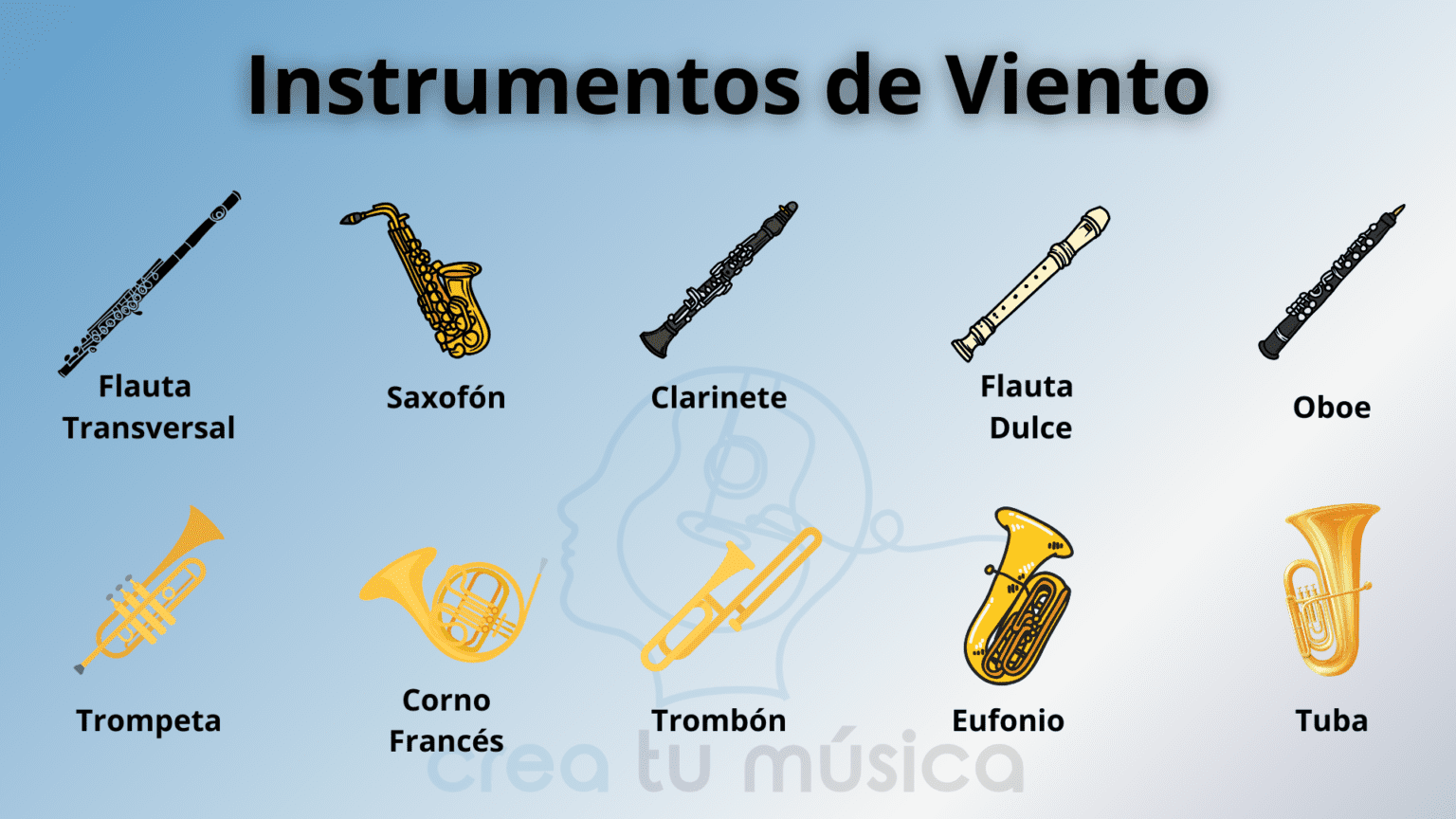 Qué instrumentos musicales comienzan con la letra h