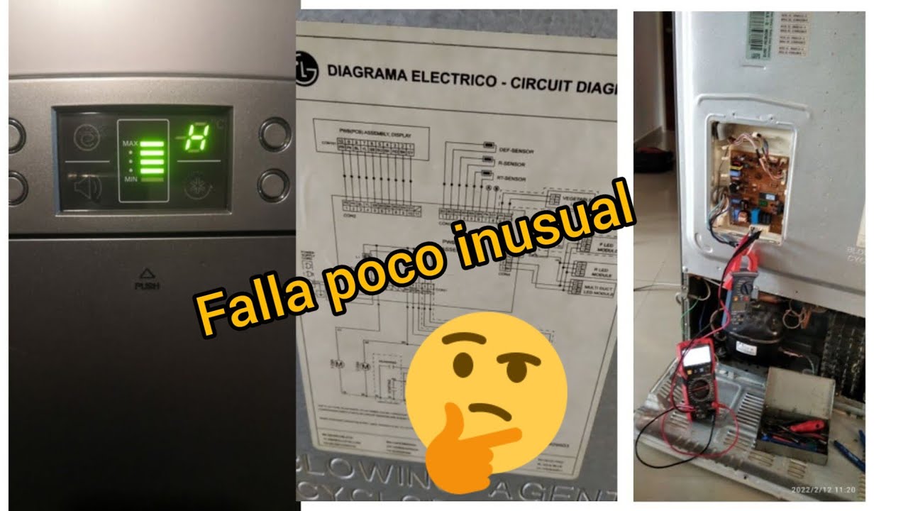 Qué significa el código de error H en un refrigerador LG